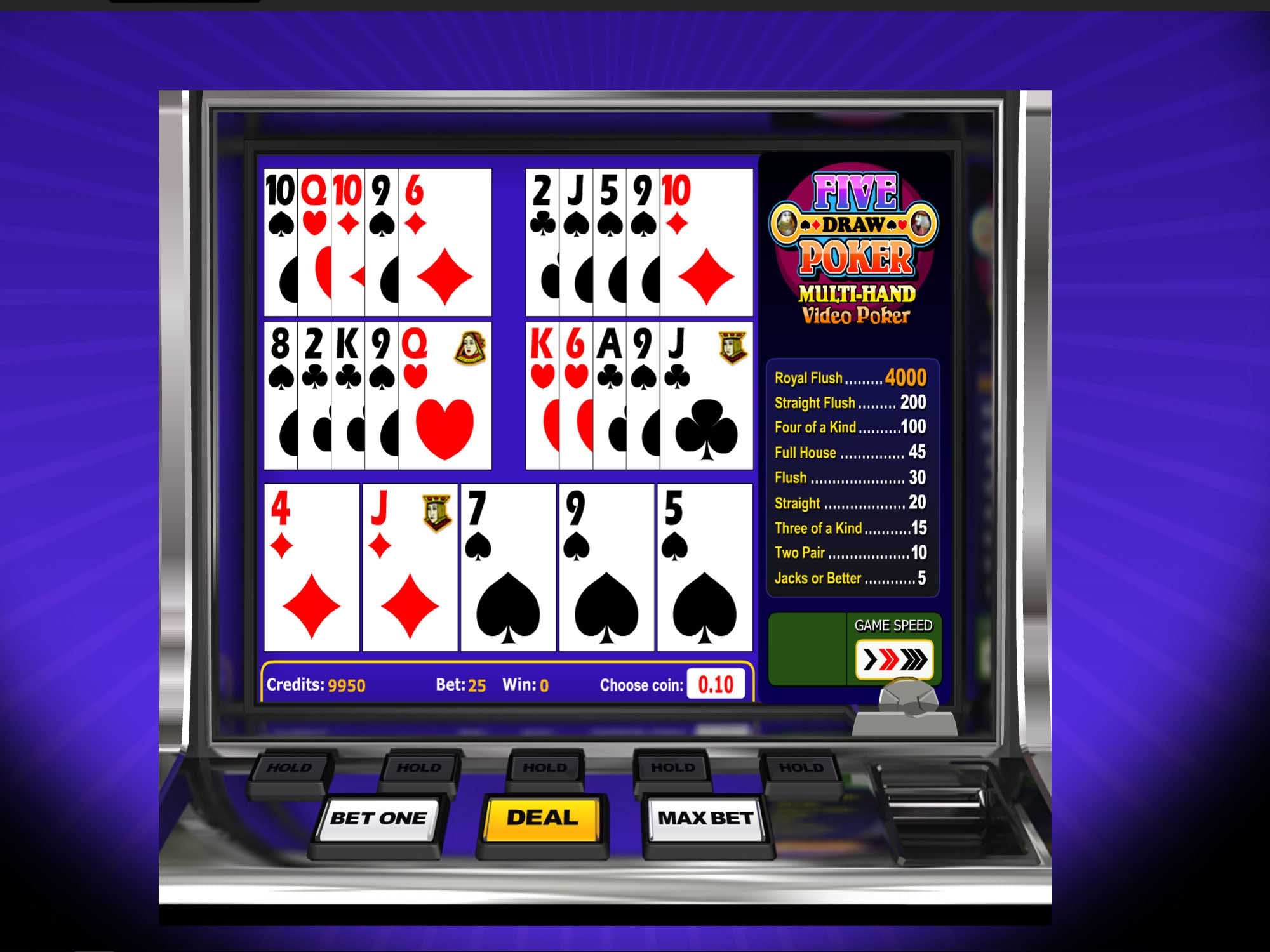 Five Draw Poker by Betsoft Gaming - GamblersPick