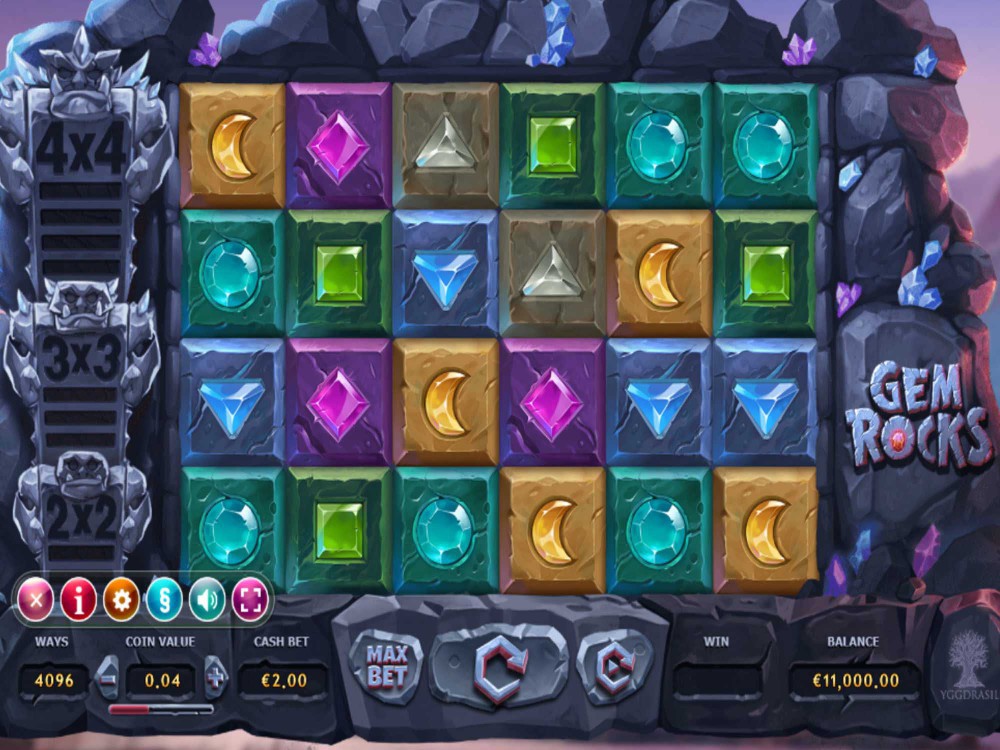 Gem Rocks Slot - Slots - GamblersPick