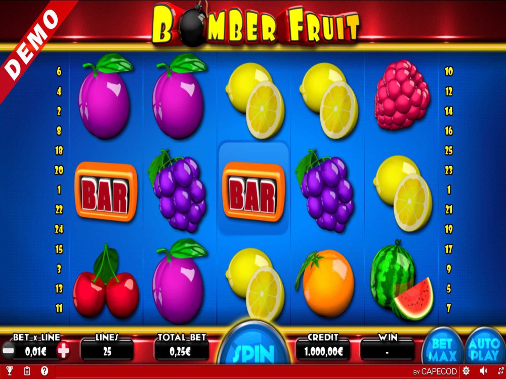Bomber Fruit by Capecod Gaming - GamblersPick