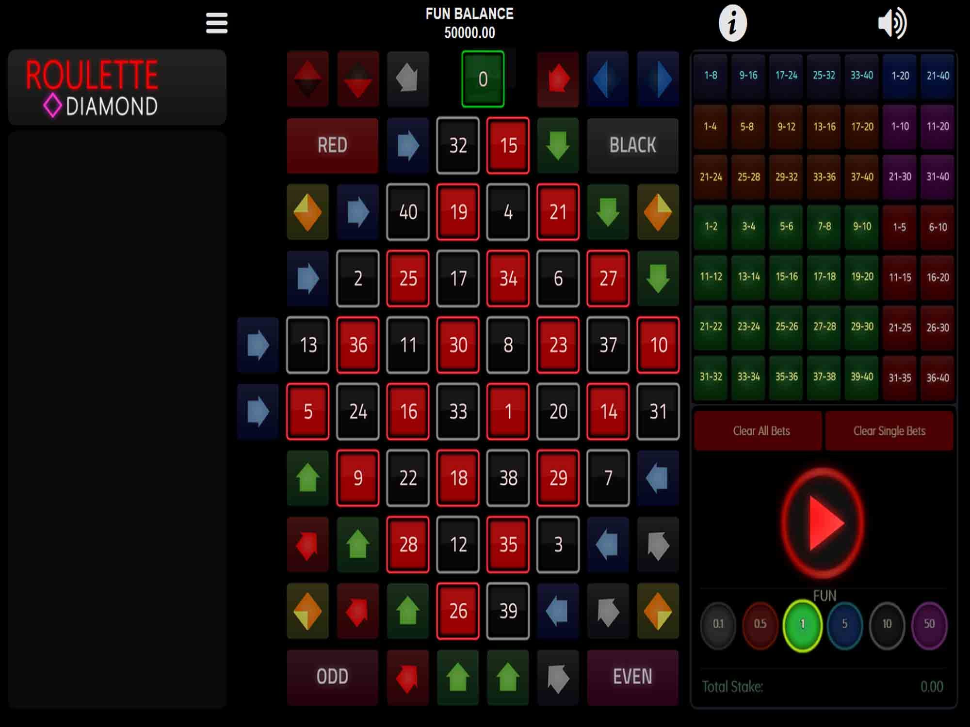 Roulette Diamond by 1x2Gaming - GamblersPick
