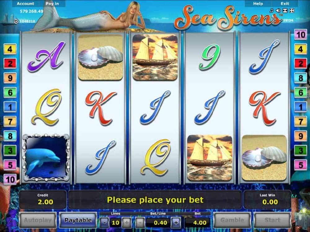 Sea Sirens by Novomatic - GamblersPick