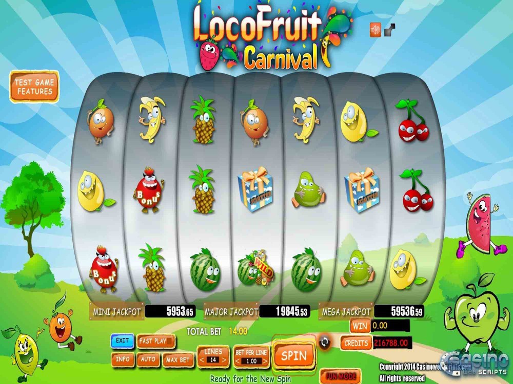Loco Fruit Carnival by Casino Web Scripts - GamblersPick
