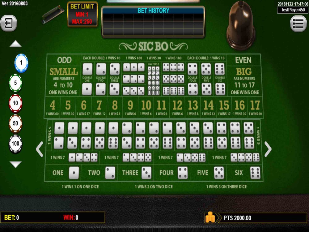 Sic Bo by Spadegaming - GamblersPick