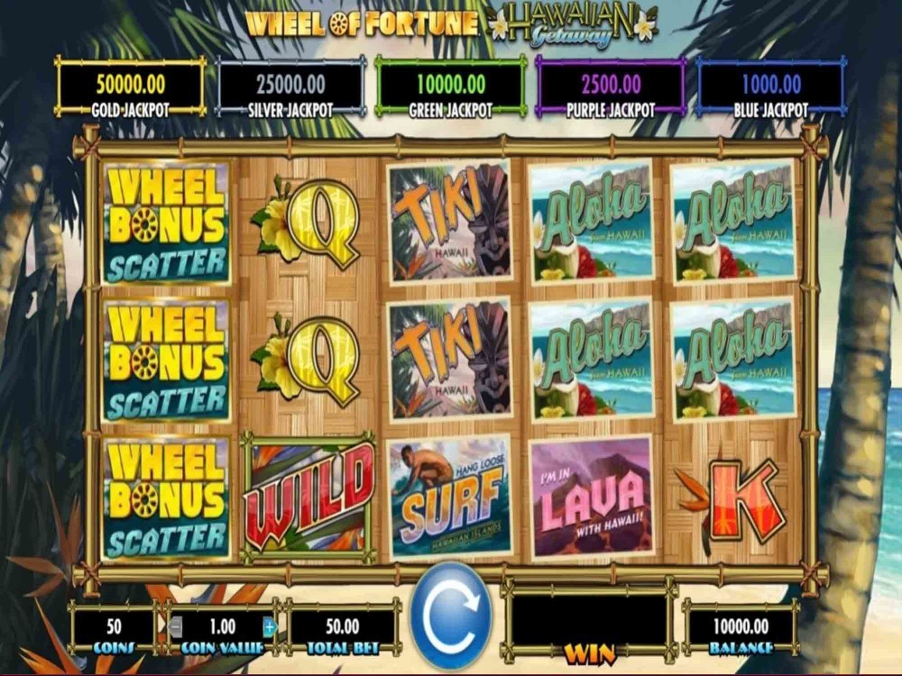 Wheel Of Fortune Hawaiian Getaway by IGT - GamblersPick