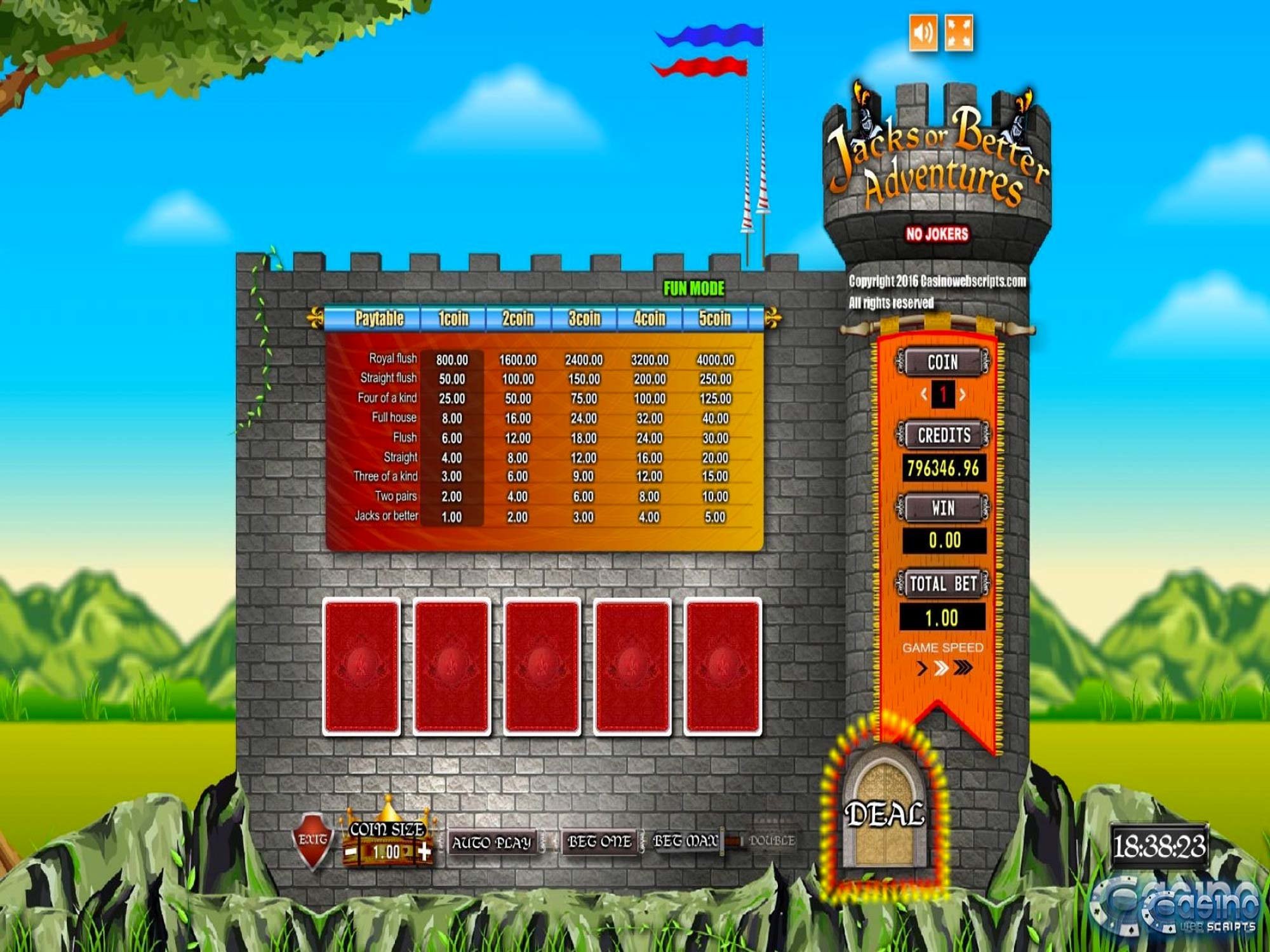 Jacks Or Better Adventures by Casino Web Scripts - GamblersPick