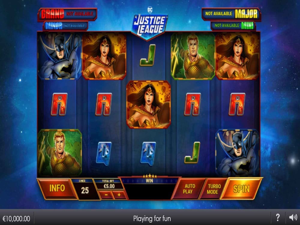 Justice League Comic by Playtech Vikings - GamblersPick