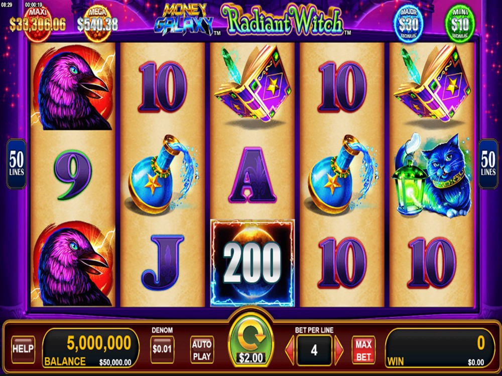 Money Galaxy Radiant Witch by Konami Gaming - GamblersPick