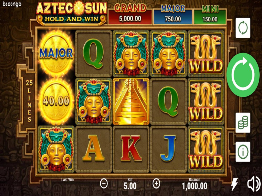 Aztec Sun Hold And Win by Booongo - GamblersPick