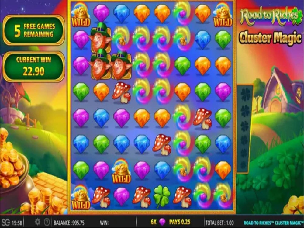 Rainbow Riches Cluster Magic by Barcrest Games - GamblersPick