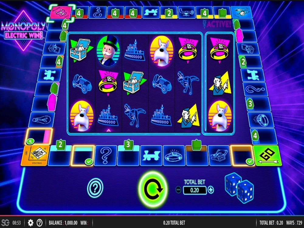 Monopoly Electric Wins by Williams Interactive - GamblersPick