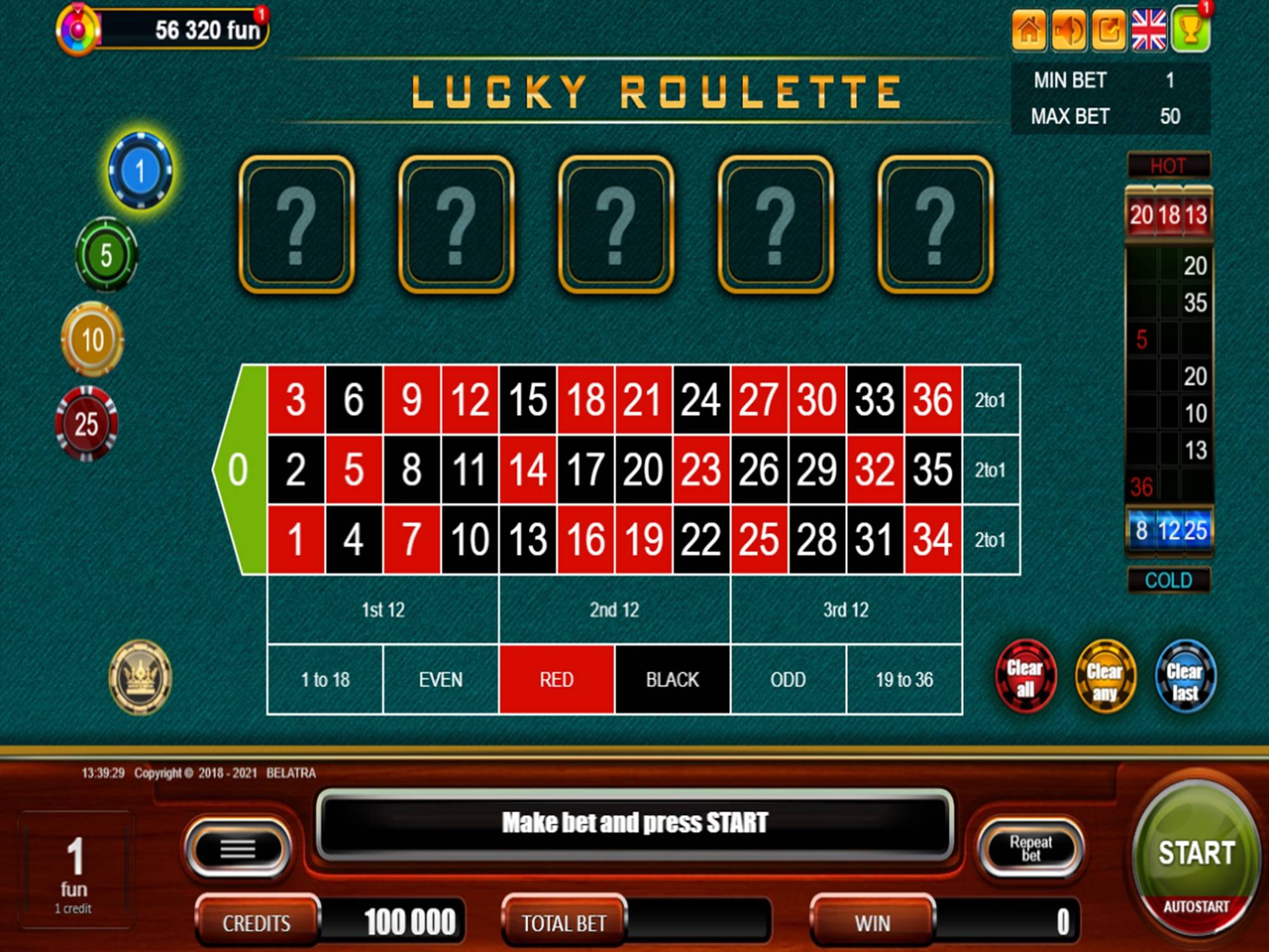 Lucky Roulette by Belatra Games - GamblersPick