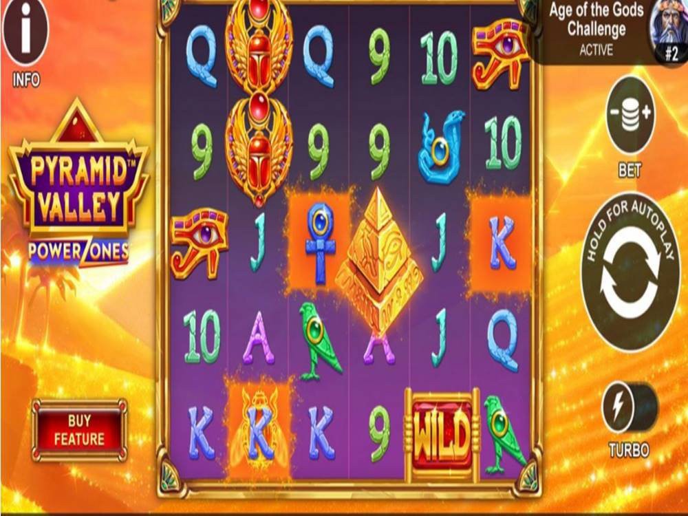 Pyramid Valley Power Zones by Playtech Origins - GamblersPick