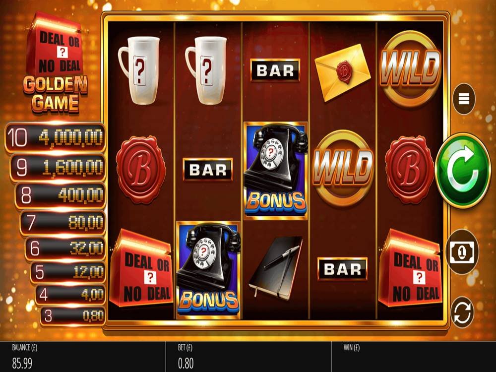 Deal Or No Deal Golden Game by Blueprint Gaming - GamblersPick