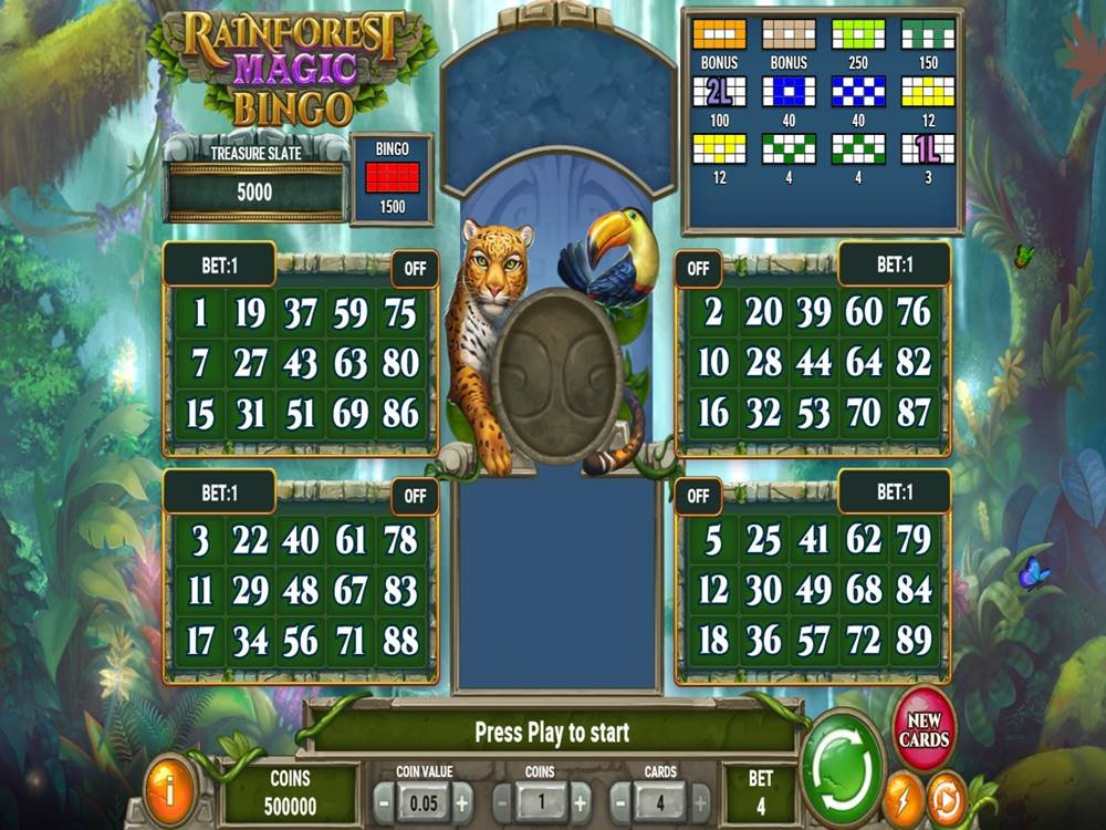 Rainforest Magic Bingo by Play'n GO - GamblersPick