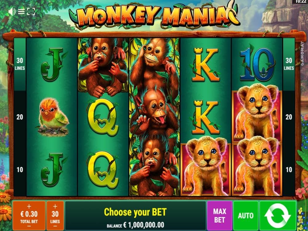 Monkey Mania by Gamomat - GamblersPick