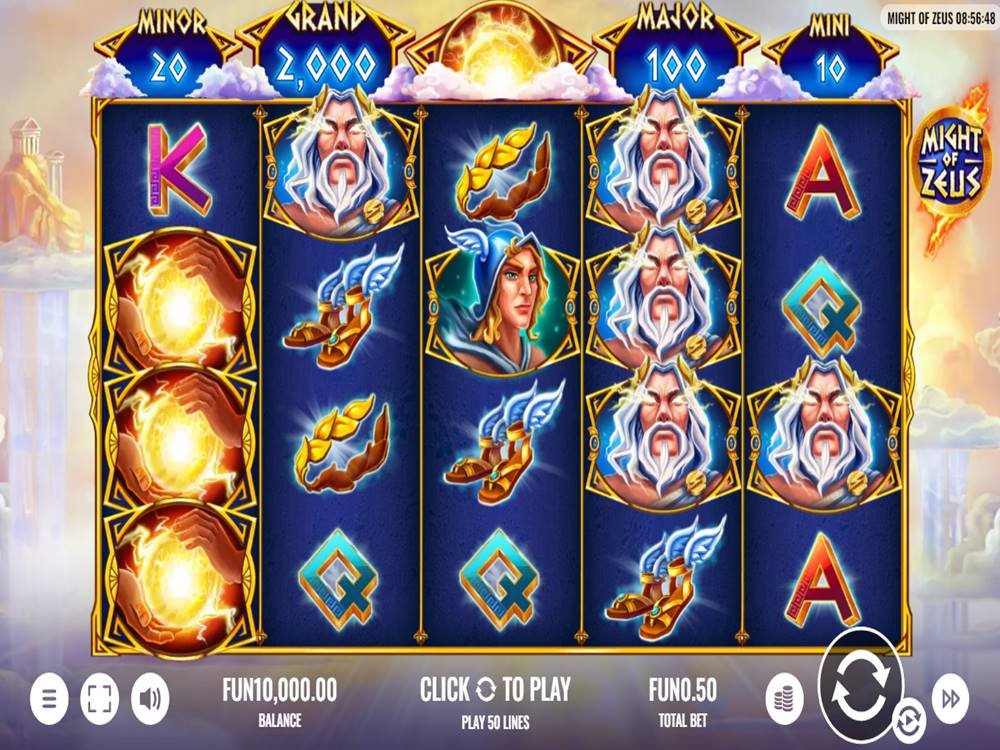 Might Of Zeus by Platipus Gaming - GamblersPick