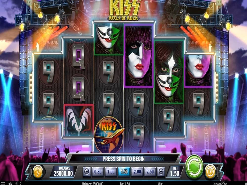 Kiss Reels Of Rock by Play'n GO - GamblersPick