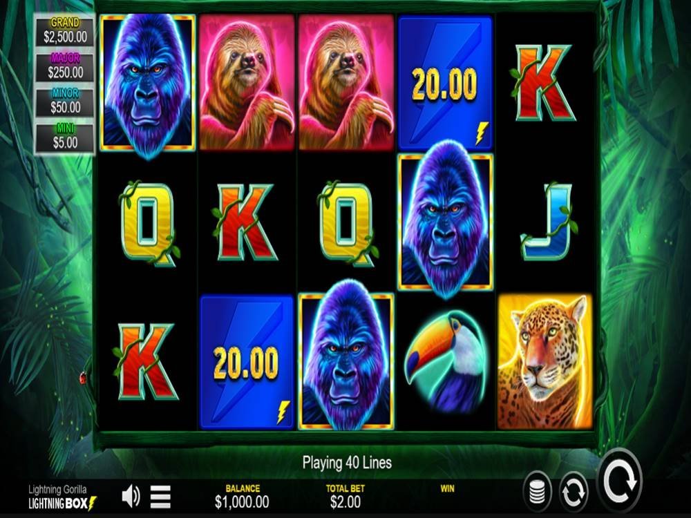 Lightning Gorilla by Lightning Box Games - GamblersPick
