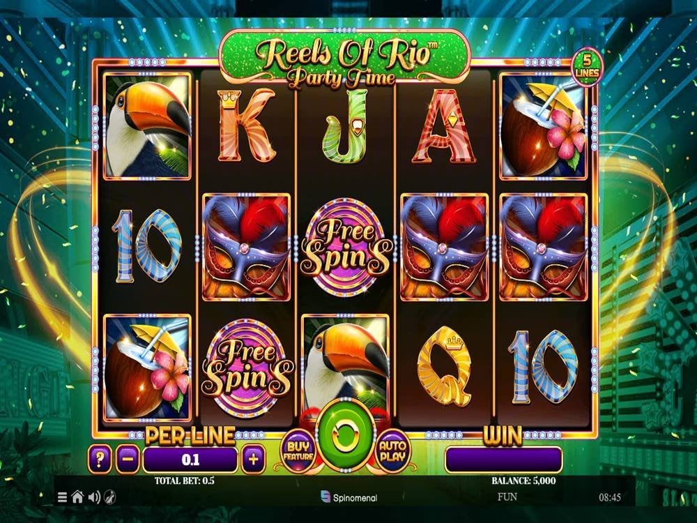 Reels Of Rio - Party Time by Spinomenal - GamblersPick