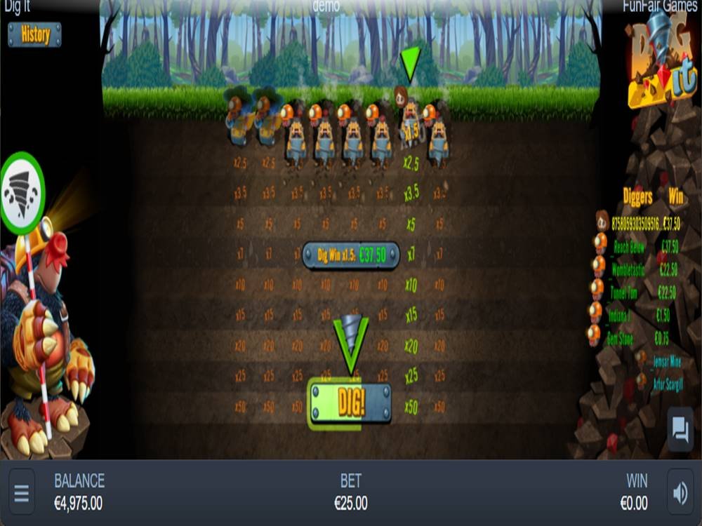 Dig It by FunFair Technologies - GamblersPick