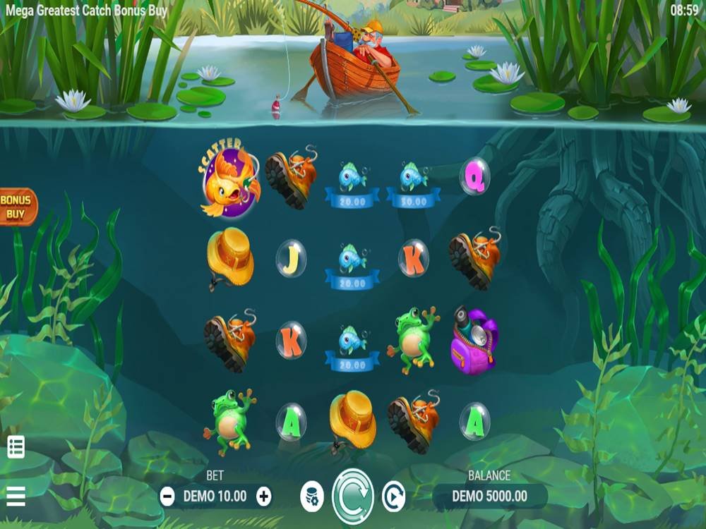 Mega Greatest Catch Bonus Buy by Evoplay - GamblersPick