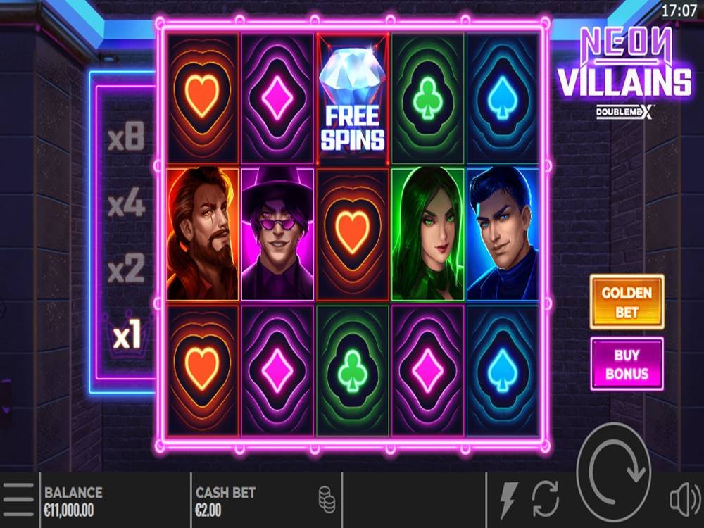 Neon Villains Doublemax by Yggdrasil Gaming - GamblersPick