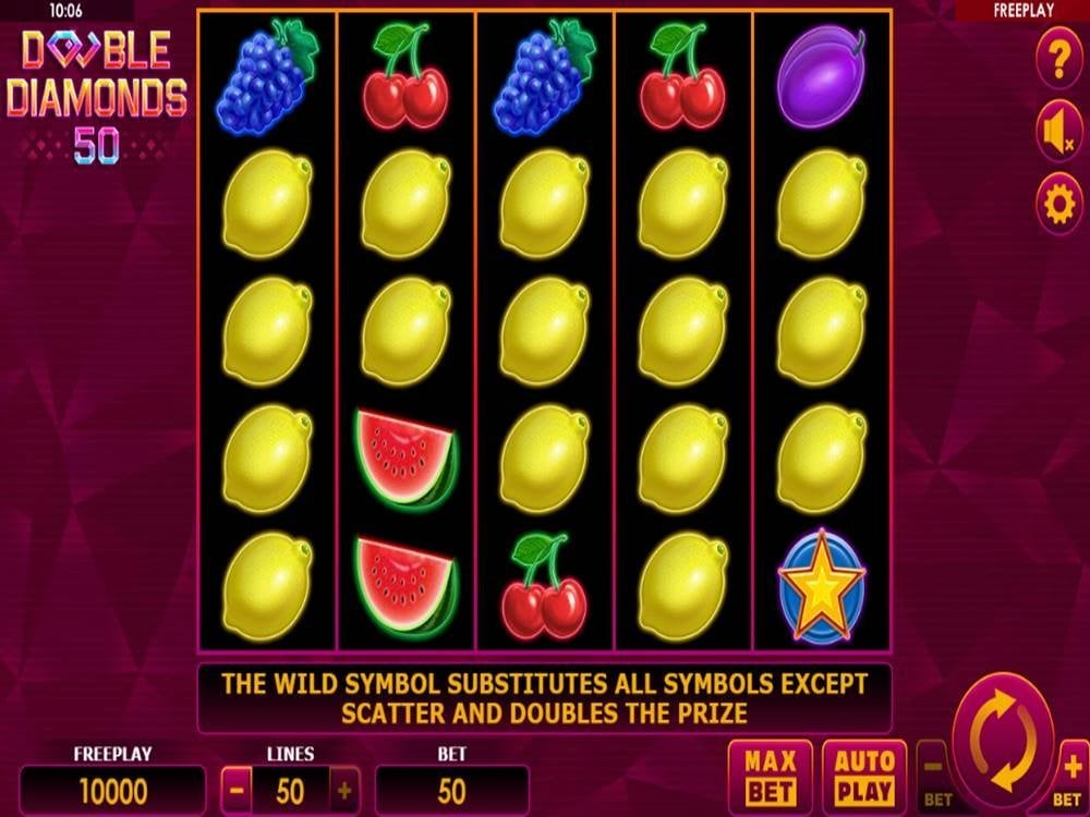 Double Diamonds 50 by Amatic Industries - GamblersPick