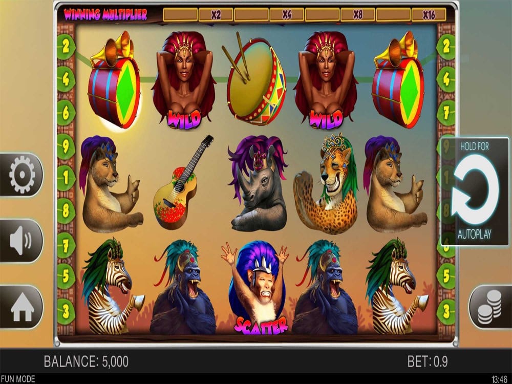 Safari Samba by Spinomenal - GamblersPick