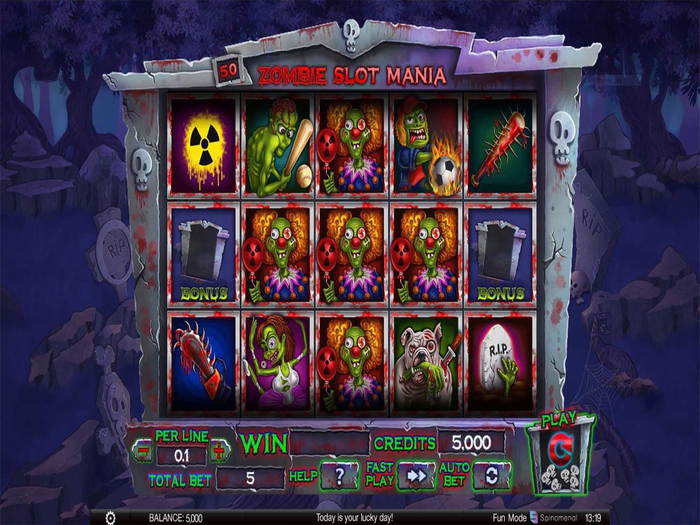 Zombie Slot Mania by Spinomenal - GamblersPick
